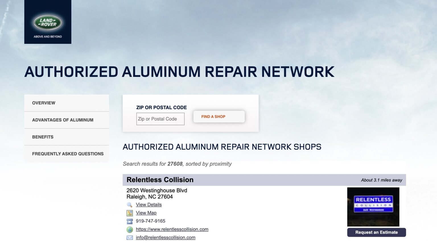 Jaguar and Land Rover Certified Collision - Relentless Collision Repair